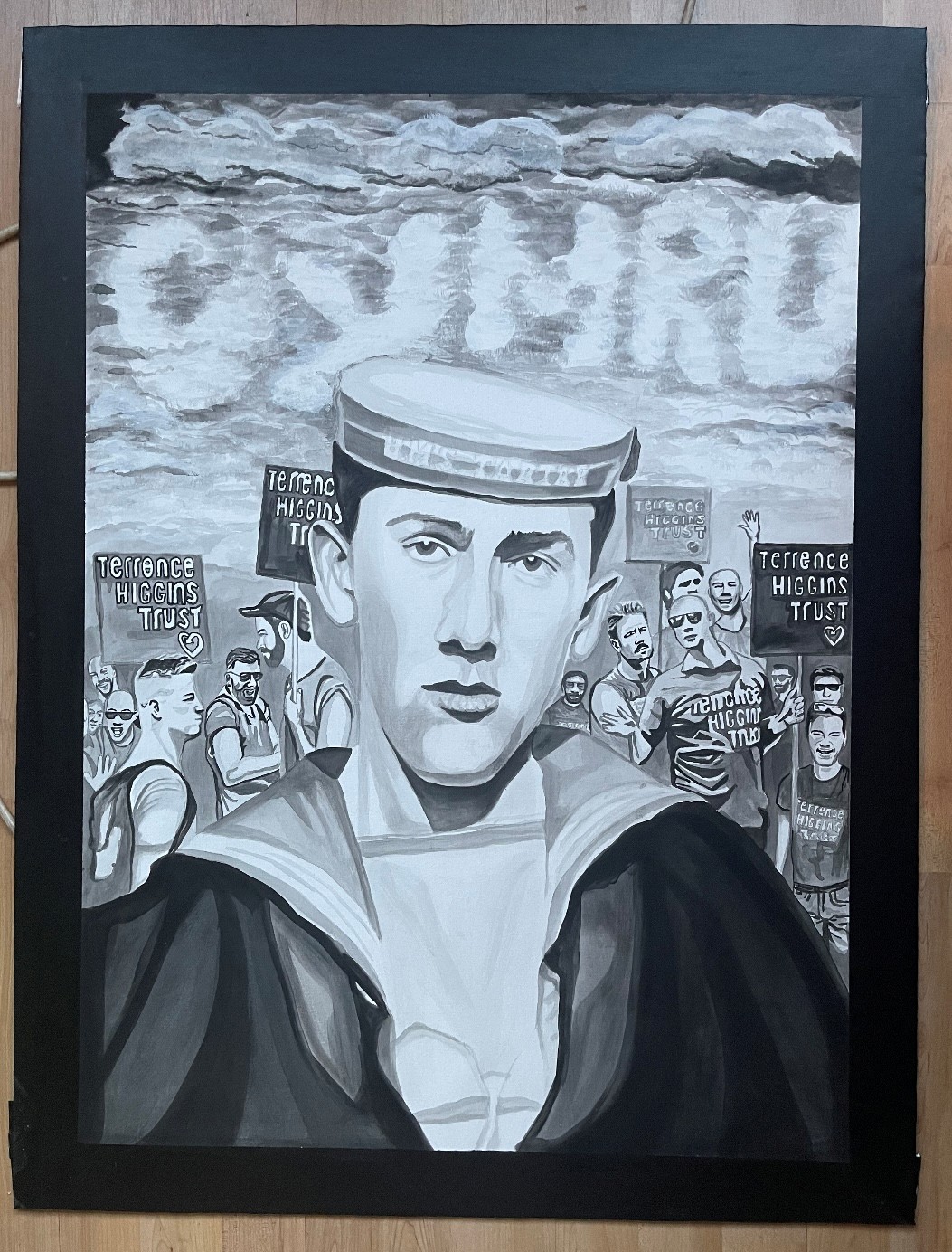 New portrait of Terry Higgins on display in Cardiff to mark his 80th ...